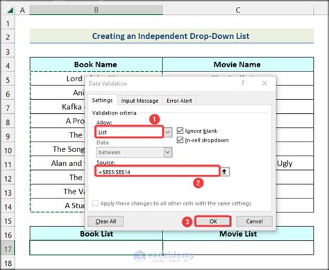 How To Create List From Range In Excel Easy Ways