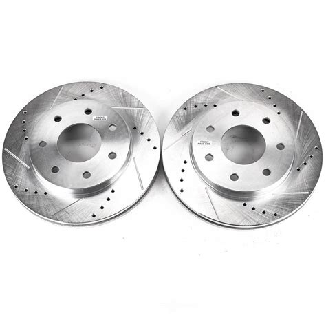 Disc Brake Rotor Set Front Drilled Slotted And Zinc Plated Brake Rotor
