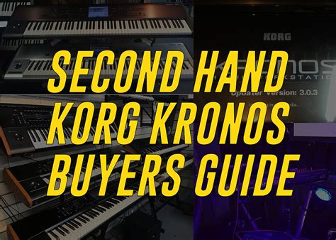 Second Hand Korg Kronos Buyers Guide