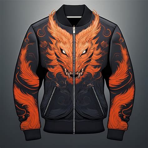 A Jacket With A Dragon On The Front And The Word Dragon On The Back