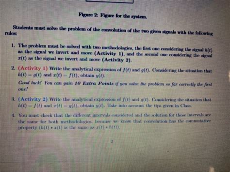 solved 1 consider the signal f t and g t shown in figure