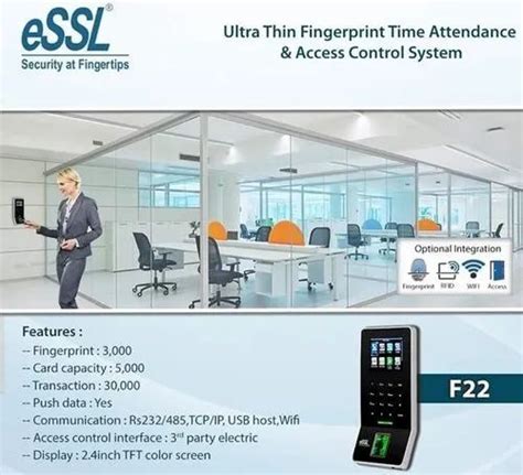 ESSL F22 WiFi Fingerprint Biometric Attendance System At 10100 Unit ESSL Biometric System In
