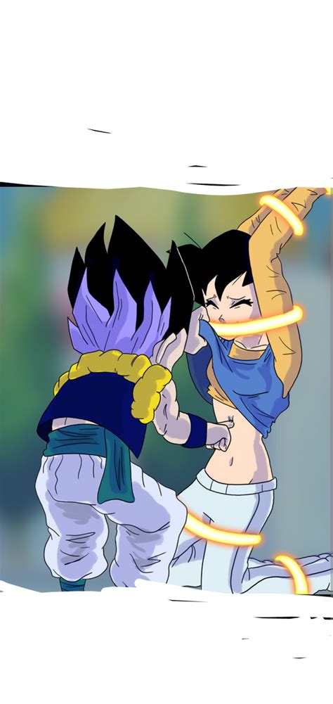 Videl Tickle Belly For Gotenks De Koochie Koochie By Austista On Deviantart
