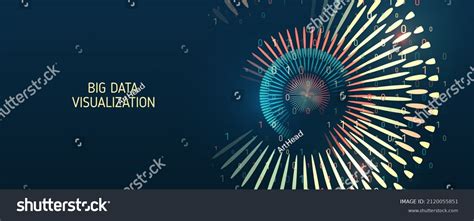Big Data Visualization 3d Sphere Dynamic Stock Vector Royalty Free