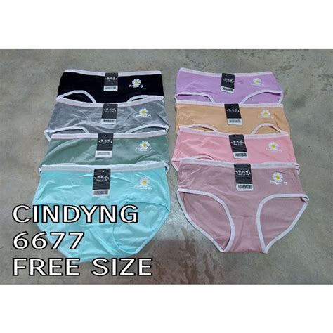 3pcs Rm20 Ladies Briefs Liang Ni Ting No6677 Free Size Cotton