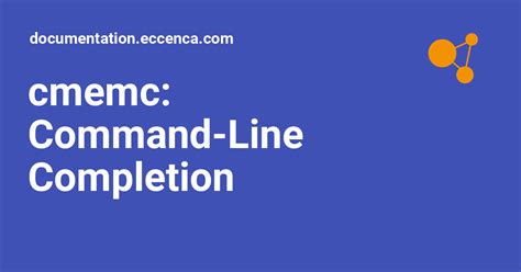 Cmemc Command Line Completion Documentation Eccenca