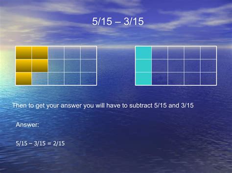 Adding And Subtracting Fractions Ppt