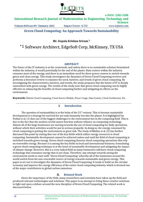 Pdf Green Cloud Computing An Approach Towards Sustainability