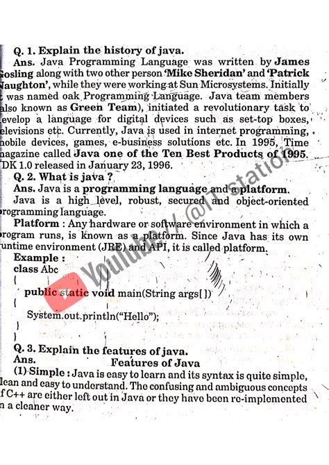 Java 5th Sem Assignments Related To Java Batchelor Of Technology