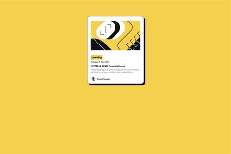 Frontend Mentor Blogcard Using Html Css Coding Challenge Solution