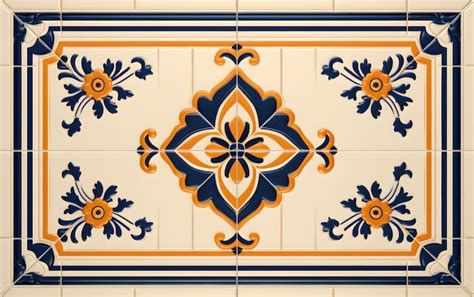 Premium Ai Image Beautiful Seamless Pattern In Patchwork Style With Hand Draw Tile Wallpaper