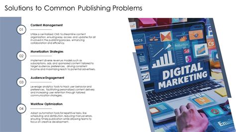 solutions to common publishing problems platisher ppt presentation st