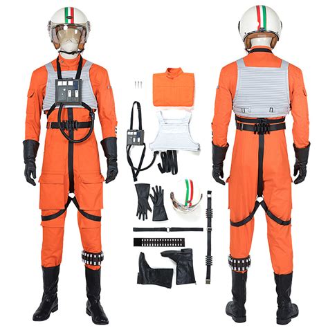 Star Wars Luke Skywalker X Wing Pilot Fighter Cosplay Costume