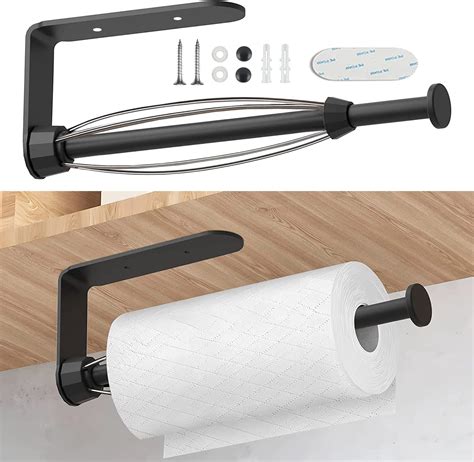 Clesoo Paper Towel Holder Under Cabinet Easy Tear Wall