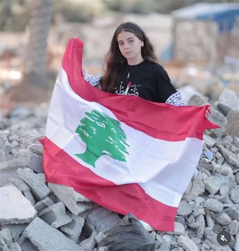 Lebanese Flag Among The Gaza Debris Crossfireararbia