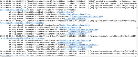 异常 Connectexception Connection Refused No Further