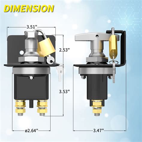 Snapklik Com Joinfworld 500A 12V Battery Disconnect Switch