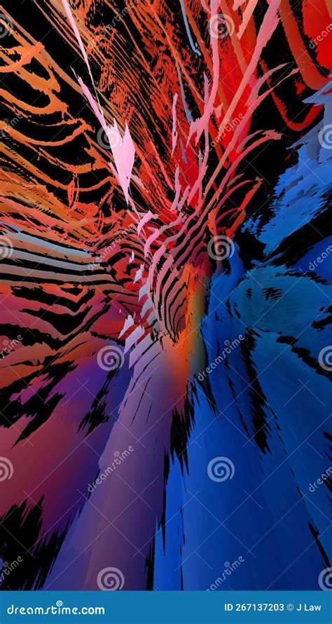 exploding particle design red yellow and blue colours stock