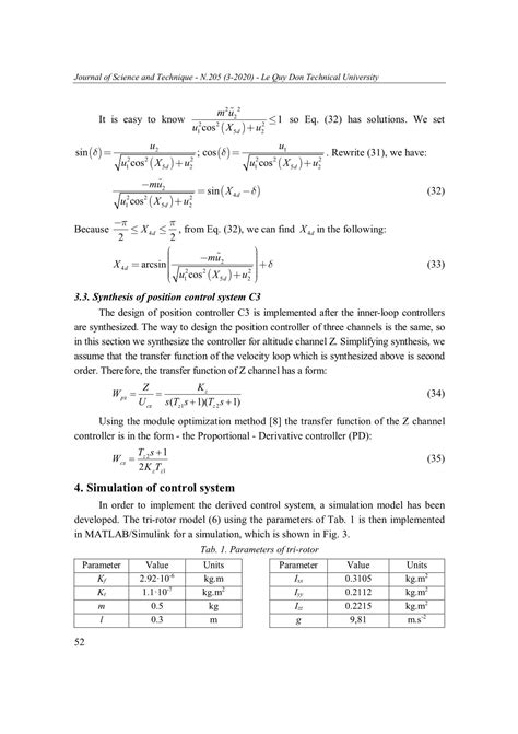 Nonlinear Control Of A Tri Rotor Based On The Decomposition The Dynamic Model And Feedback