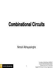 Understanding Combinational Circuits Basics Applications Course Hero