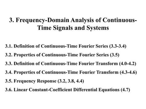 Signals And Systems Formula Sheet Pdf