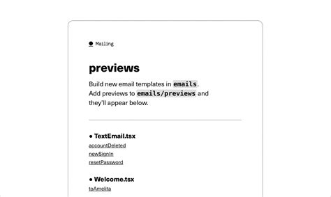 Mailing Build Test Send Emails With React