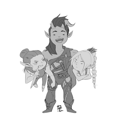 Shadowheart Karlach And Lae Zel Dungeons Dragons And More Drawn By Gabbiepicasso Danbooru