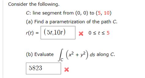 Solved Consider The Following C Line Segment From Chegg
