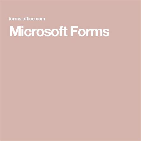 Microsoft Forms Microsoft Form Quick