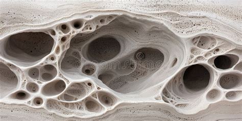 Close Up Abstract Surface Of Porous Honeycomb Style Organic Mesh Representing Microstructure