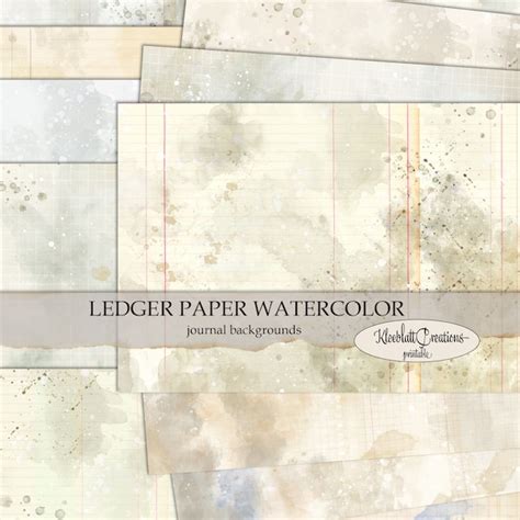 A4 Ledger Paper Etsy