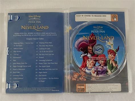 Dvd Peter Pan In Return To Never Land Walt Disney Region Pal G