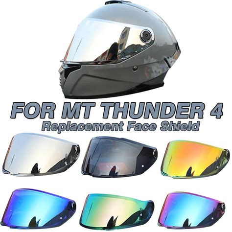 Visera De Repuesto Para Casco De Mt V 28b Protector Facial Para Thunder 4 Sv Reemplazo De