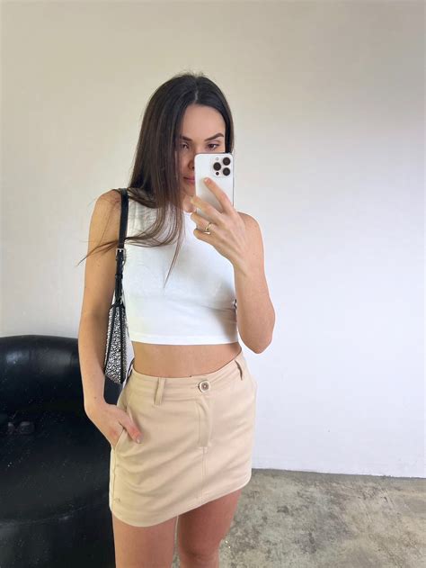 Cropped Básico Marilia Branco Mini Moni Mini Moni