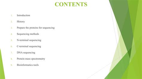 protein sequencing and its application in bioinformatics pptx