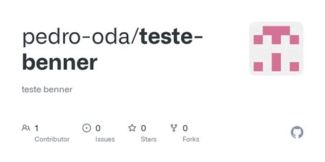 GitHub Pedro Oda Teste Benner Teste Benner