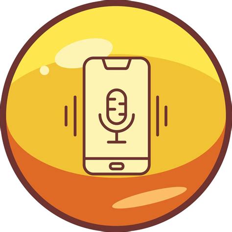Mobile Voice Assistant Vector Icon 38706727 Vector Art At Vecteezy