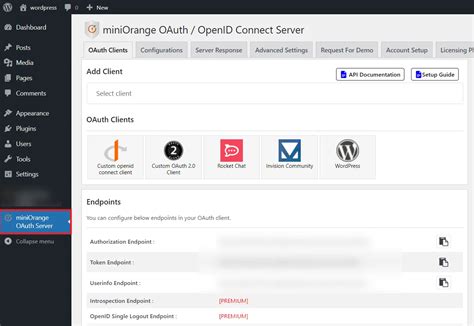 Guide To Setup Wordpress As A Identity Server OAuth Wordpress Plugin