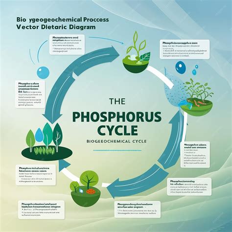 Phosphorus Cycle Biogeochemical Cycle Education Chart Diagram With