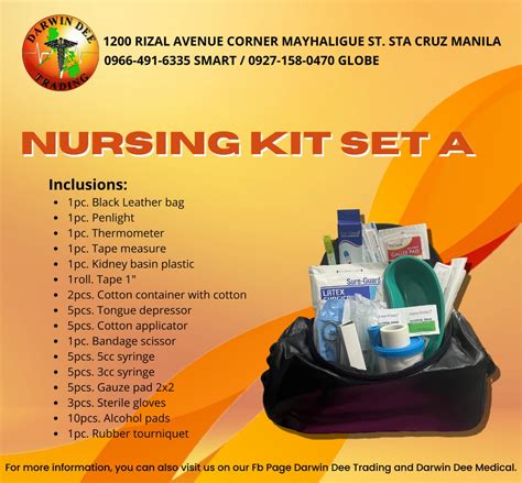 Nursing Kit Set A Health And Nutrition Medical Supplies And Tools On Carousell