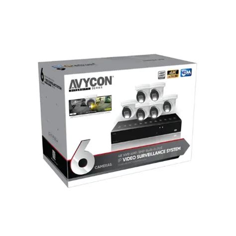 Avycon Avk‑nb41e6‑2t Kit Cámaras Ip 4mp Poe Expandible