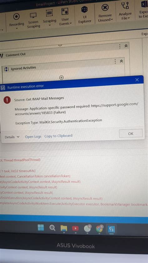 Get Smtp Error Studio Uipath Community Forum