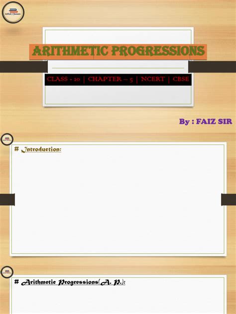 Chapter 5 Arithmetic Progressions Class 10 Cbse Pdf