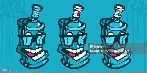 추상 힙합 낙서 스타일 스프레이 캔 벡터 일러스트 레이 션 템플릿 0명에 대한 스톡 벡터 아트 및 기타 이미지 0명 개념