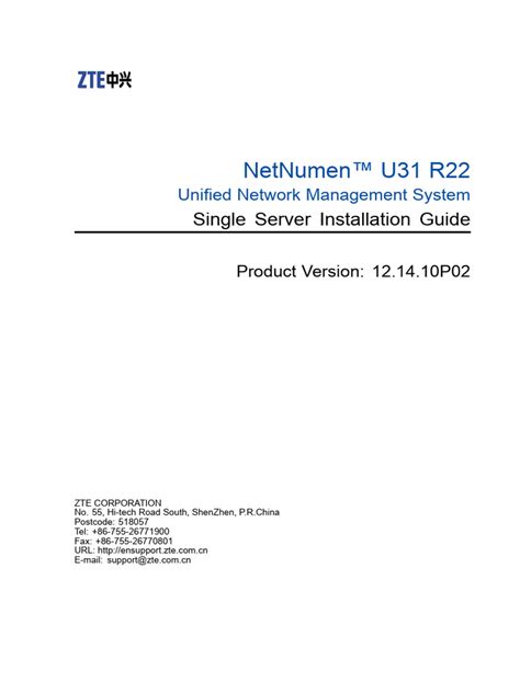 811093450 002 Netnumen U31 R22 V121410p02 Unified Network