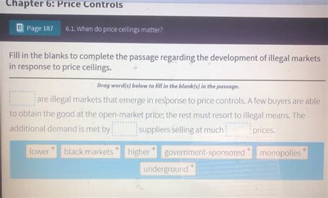 Solved Chapter Price Controls E Page When Do Chegg