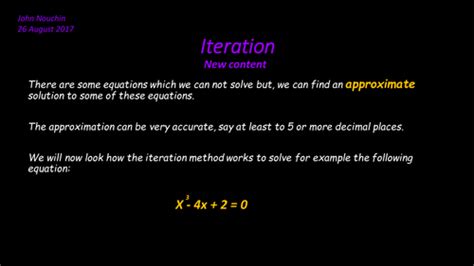 Iteration Teaching Resources