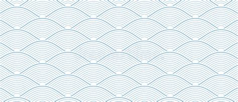 Abstract Blue White Stripe Line Geometric Wave Background Rippled Water Pattern Retro Styled