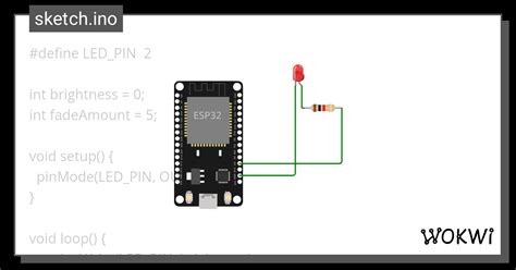 Led Fade Wokwi ESP32 STM32 Arduino Simulator