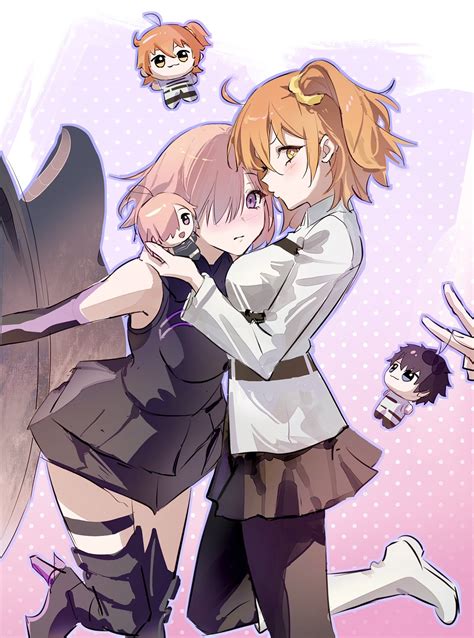 Mash Kyrielight Fujimaru Ritsuka And Fujimaru Ritsuka Fate And More Drawn By Gamdol